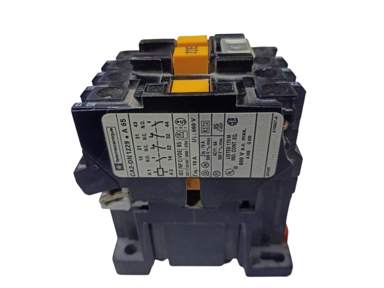 CONTACTOR TELEMECANIQUE 10A 220V CA2-DN122