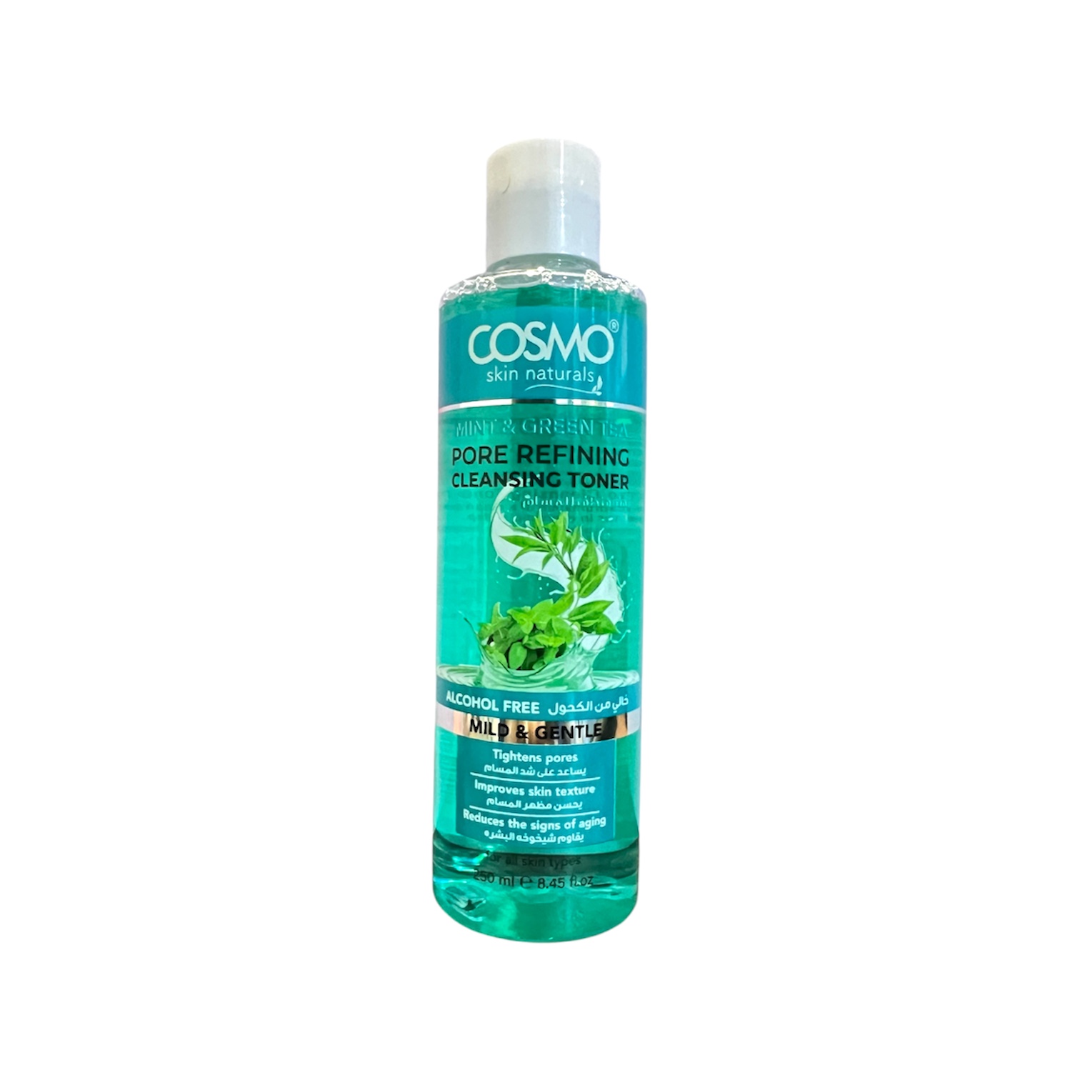 Cosmo, Pore Cleansing Toner, Mint & Green Tea, 250ml