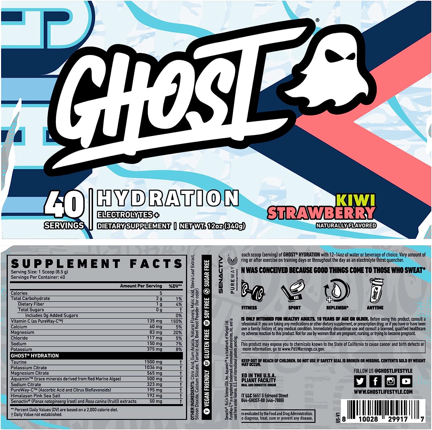 جوست - هايدريشن الإلكتروليتات باودر - Ghost Hydration Electrolytes