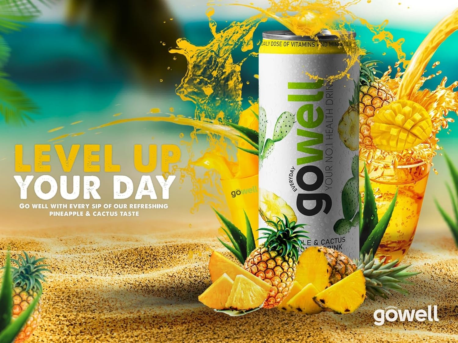 جويل - مشروب فيتامين صحي منعش - GoWell Vitamin Drink