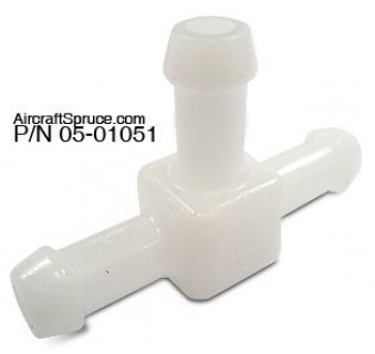FUEL LINE SPLITTER - T 1/4-INCH