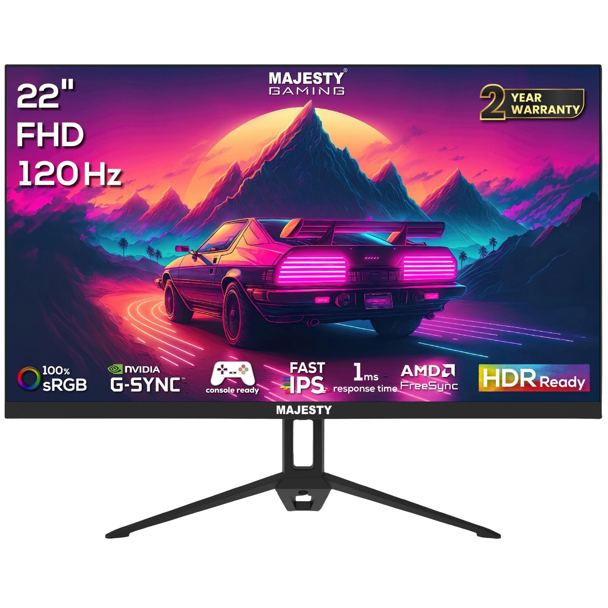 Majesty Gaming Monitor 22 FHD 120Hz شاشة ماجيستي 22 انش