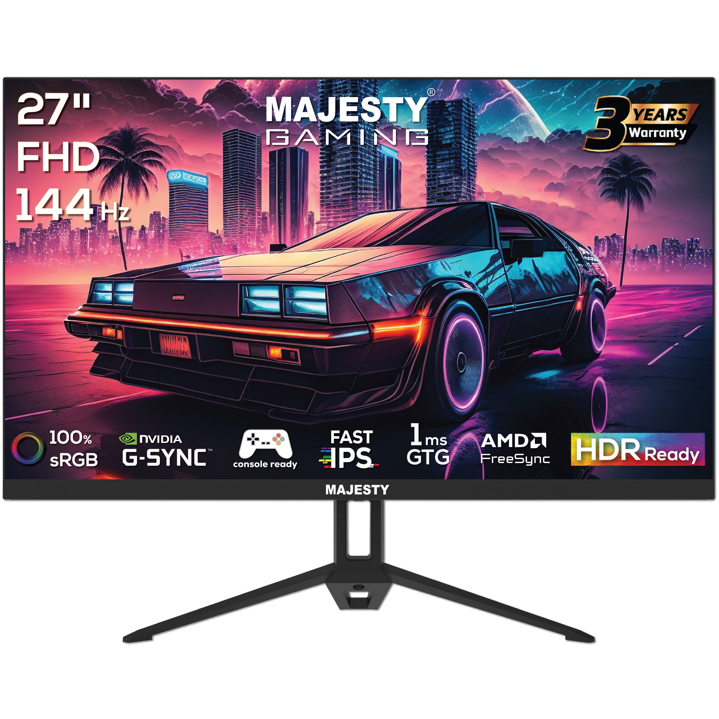Majesty Gaming Monitor 27 FHD 144Hz ششاشة قيمنق ماجيستي 27 انش