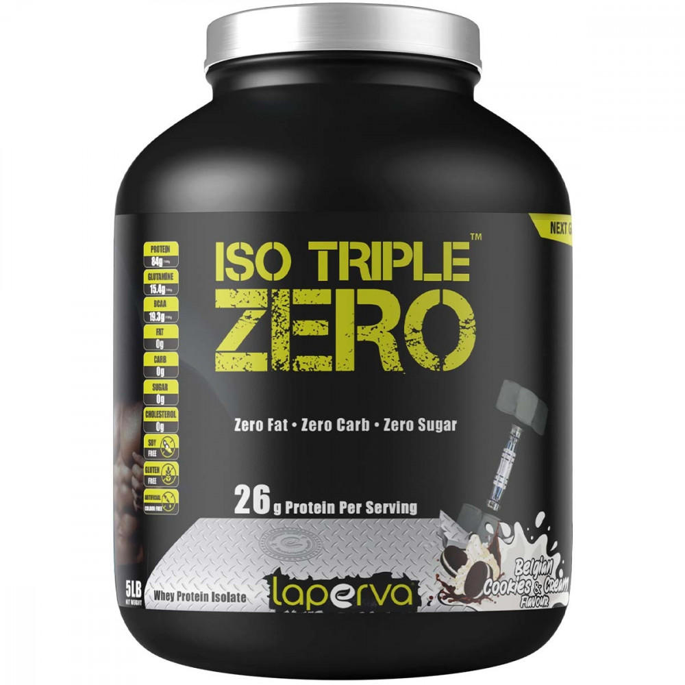 LAPERVA ISO TRIPLE ZERO PROTEIN BELGIAM COOKIES & CREAM - 5 LB