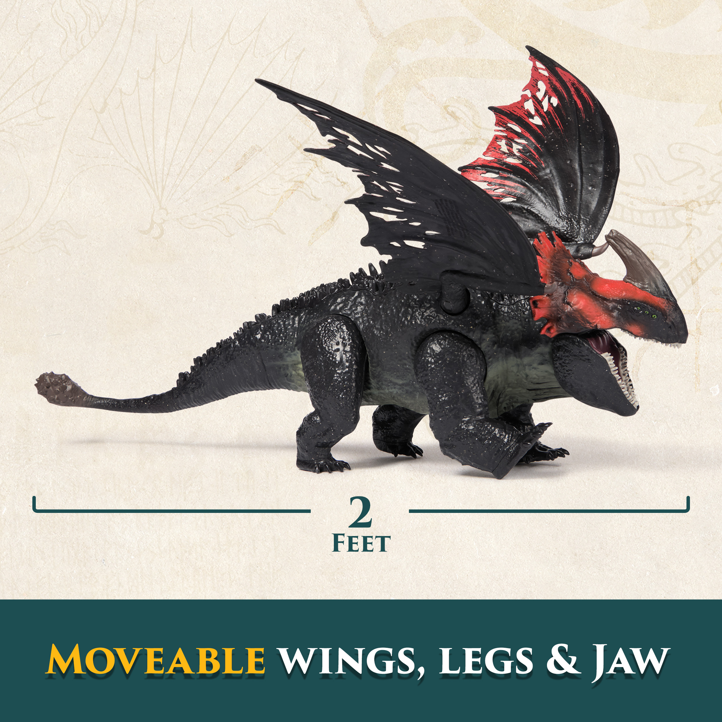 Dragons | How To Train Your Dragon Titan Red Death, 23” Dragon Volcano ...