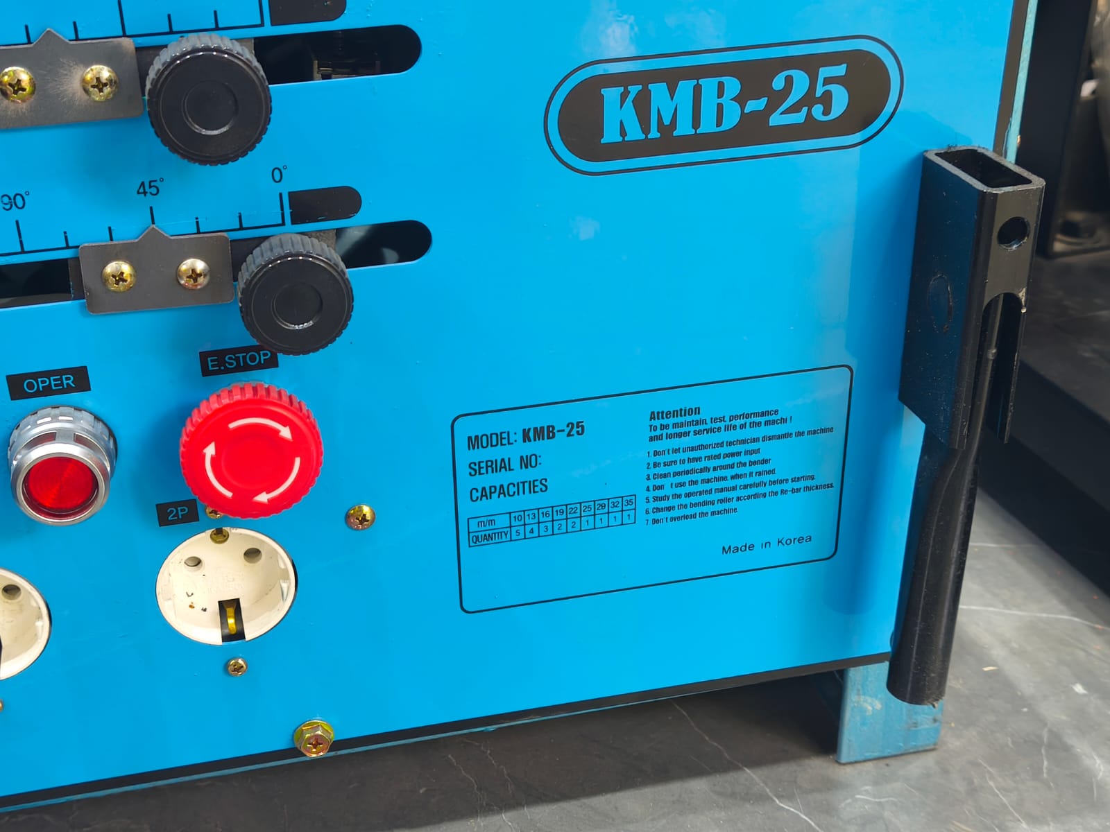 تناية طعاجة حديد كوري Rebar Bender JMB-25