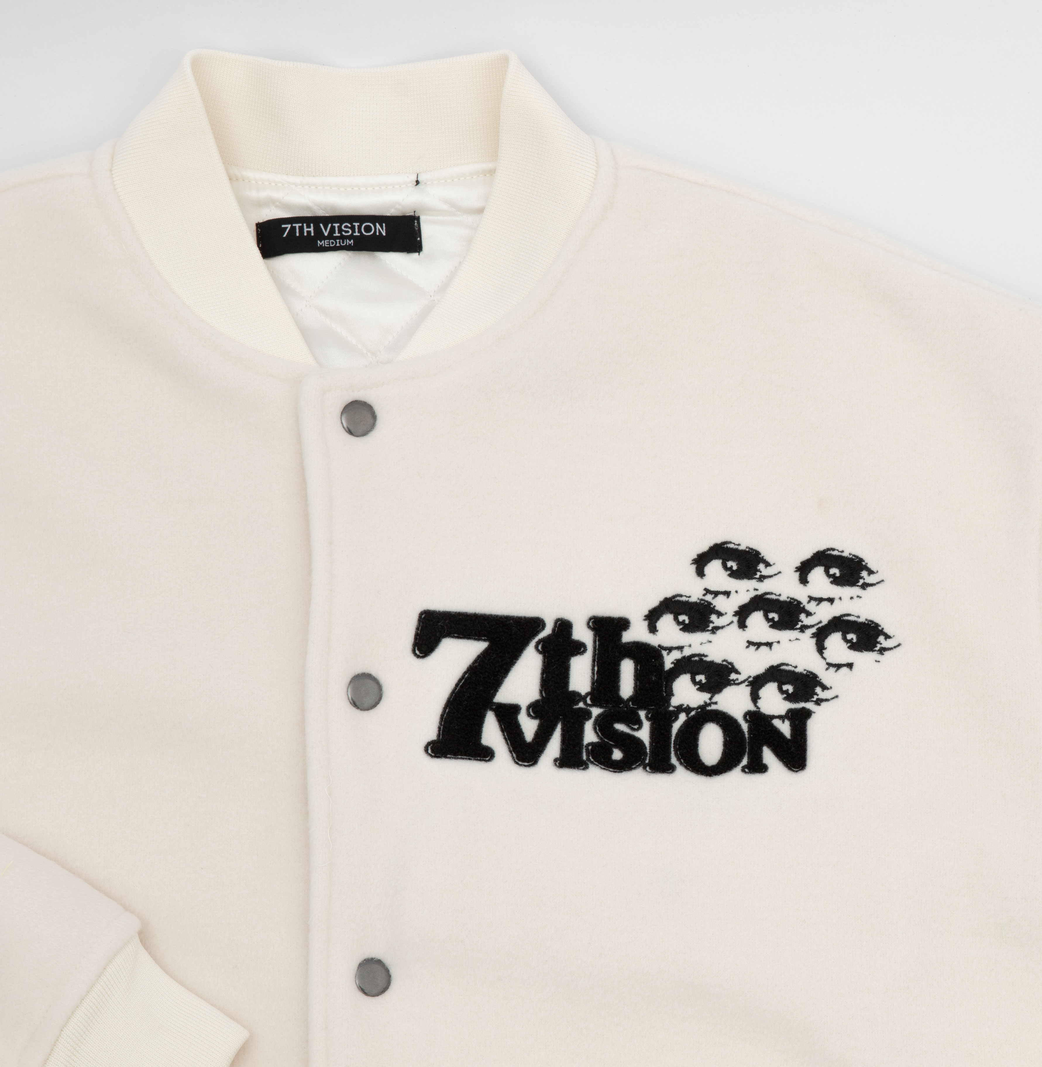 OFF WHITE VARSITY JACKET