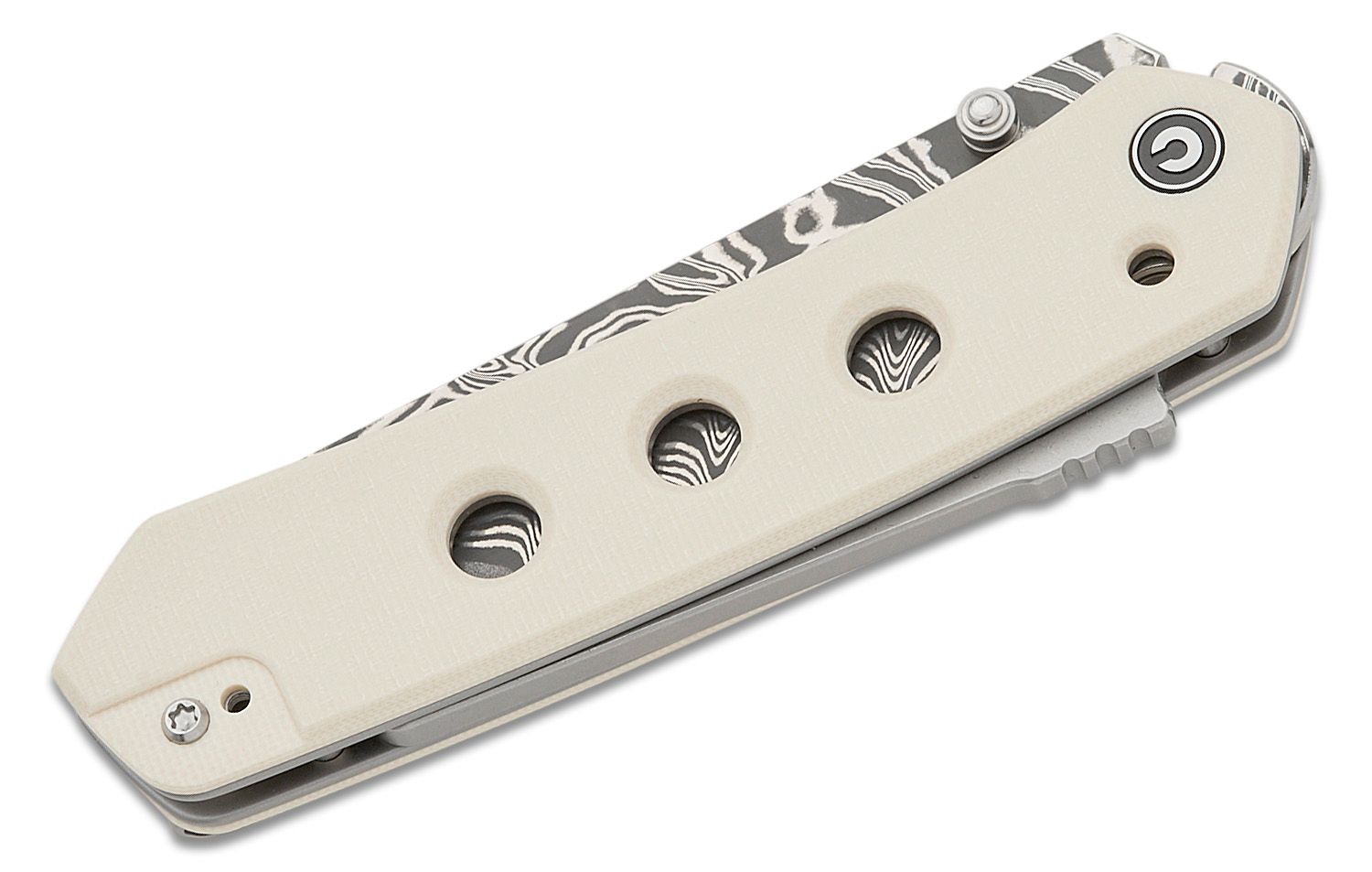 CIVIVI Knives Snecx Vision FG Superlock Folding Knife 3.54" Damascus ...