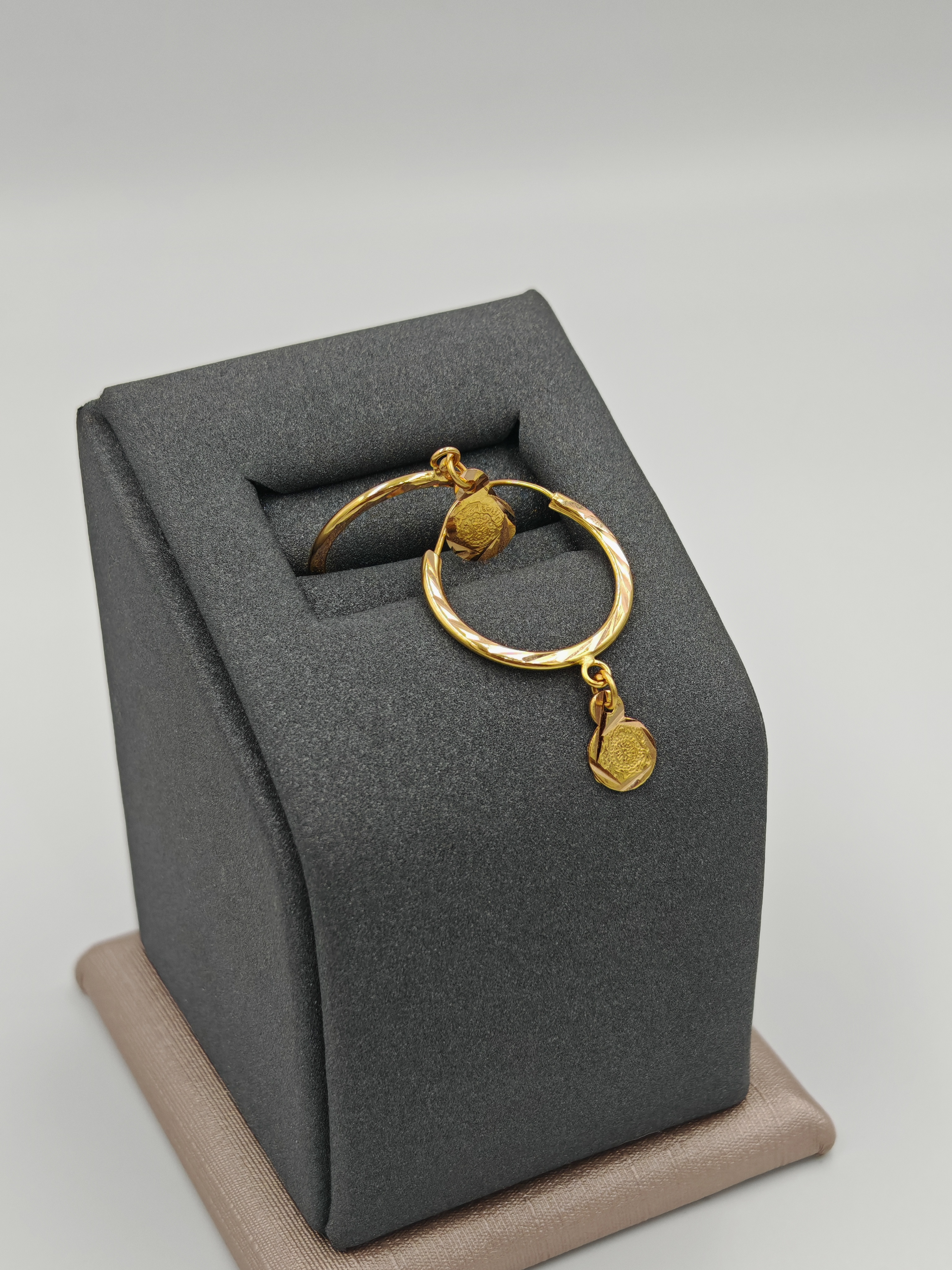 Coin earring 21K Gold