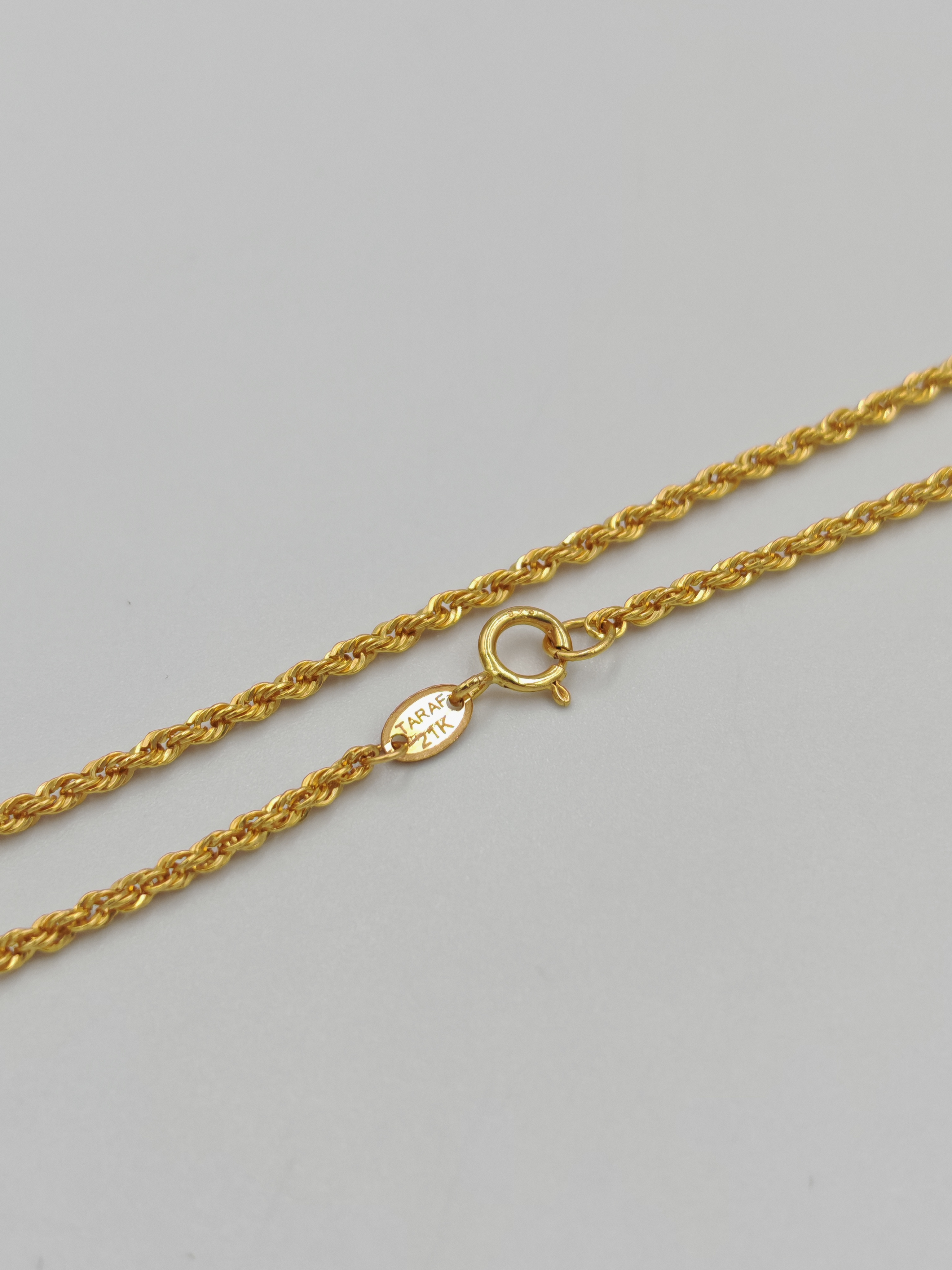 Rope necklace 21K Gold