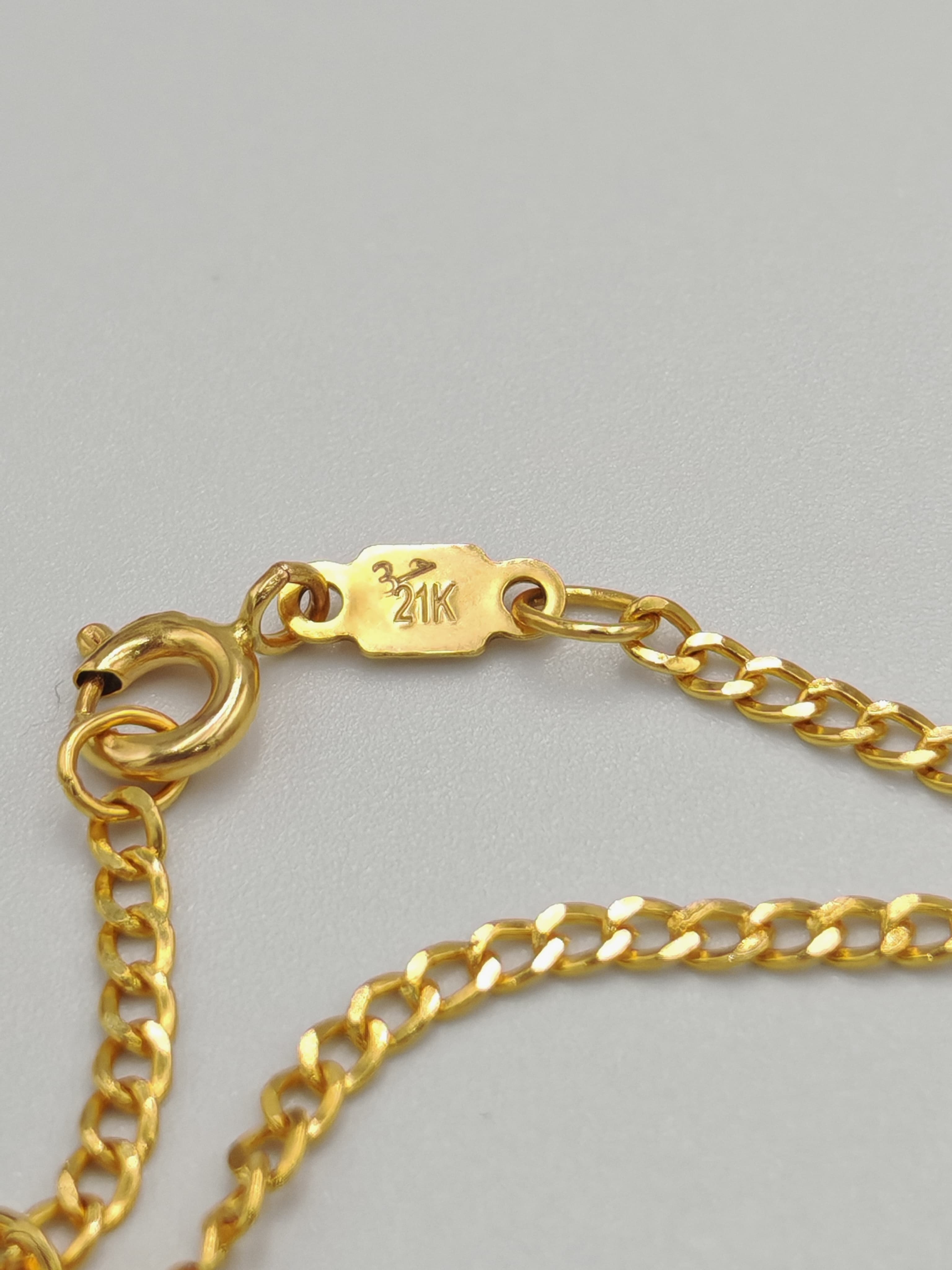 Saudi logo necklace 21K Gold