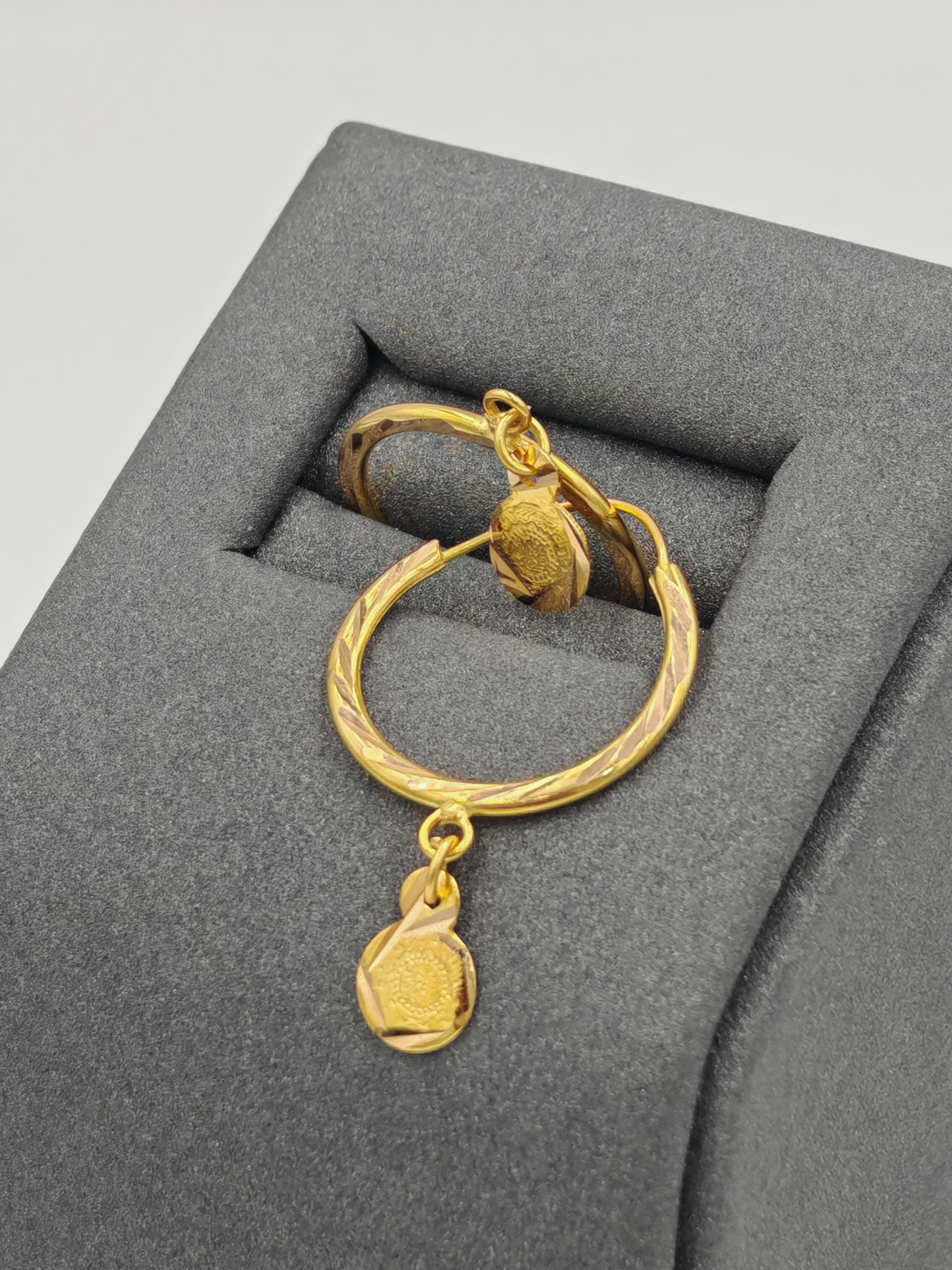 Coin earring 21K Gold