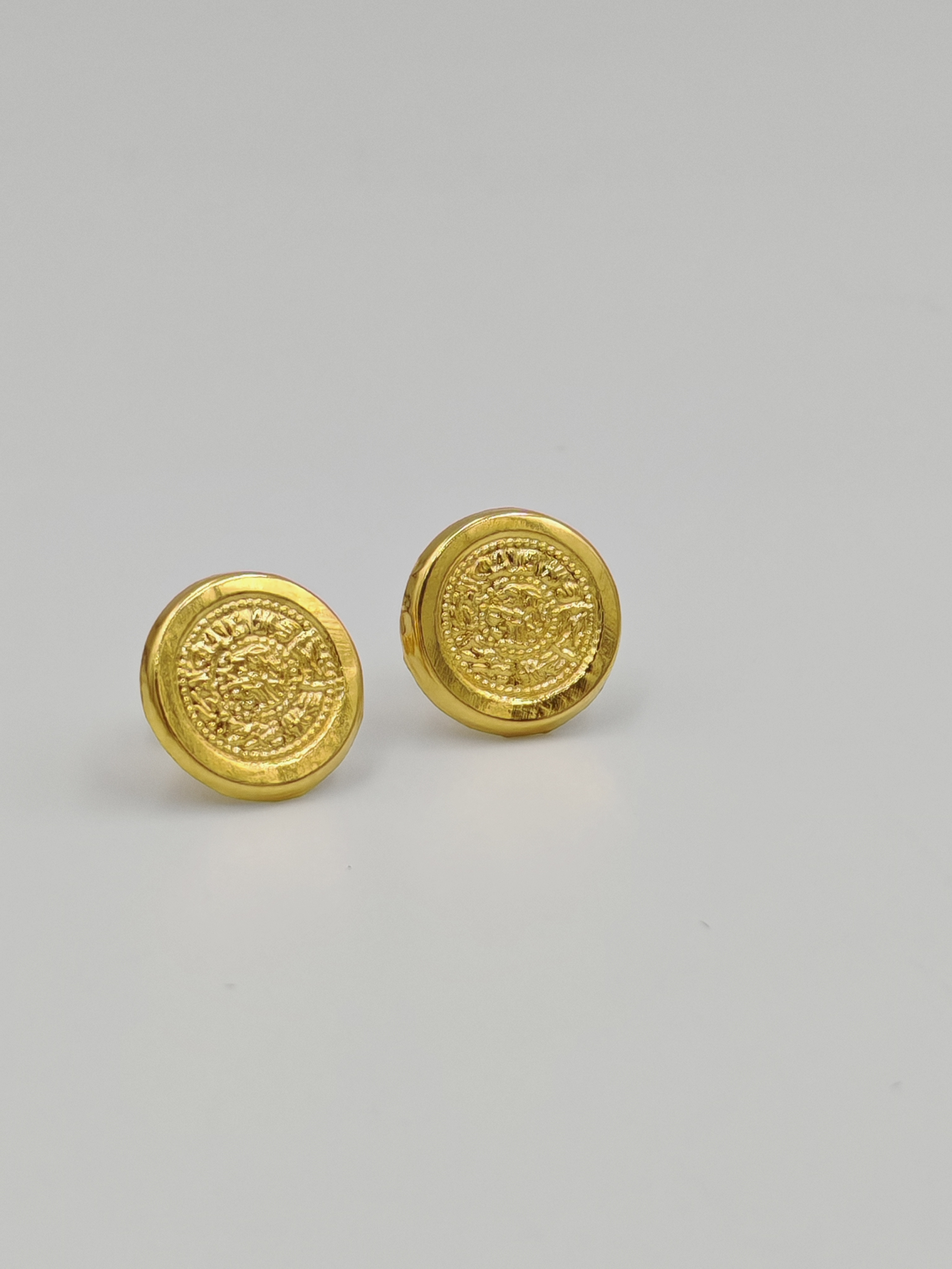 Coins Earring 18K Gold حلق جنيهات ذهب عيار 18