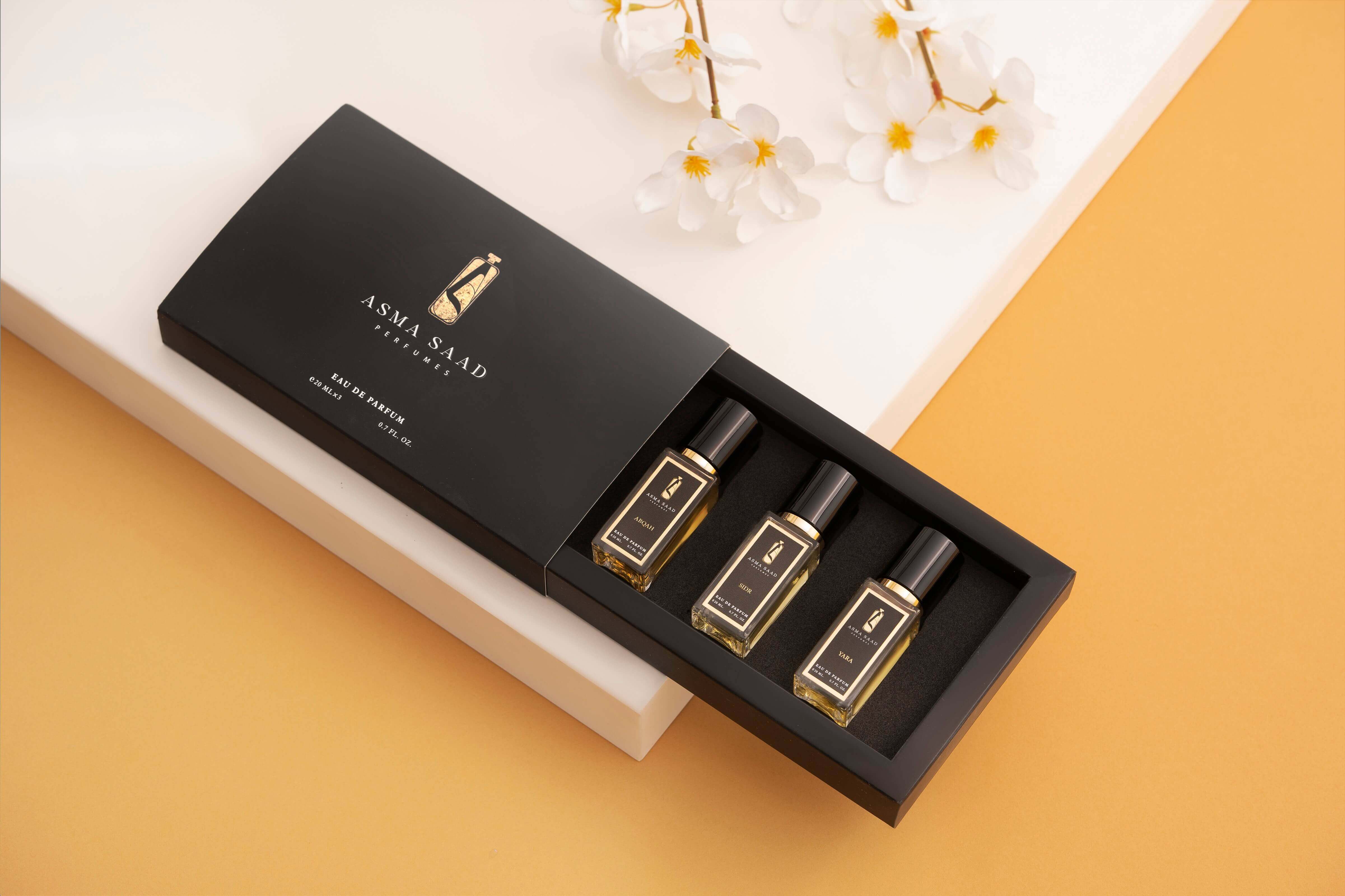 مجموعة عطور بتيت من أسماء سعد ASMA SAAD PERFUMES