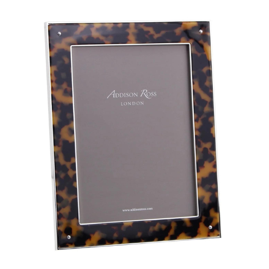 ADDISON ROSS Tortoiseshell & Silver Photo Frame 5x7