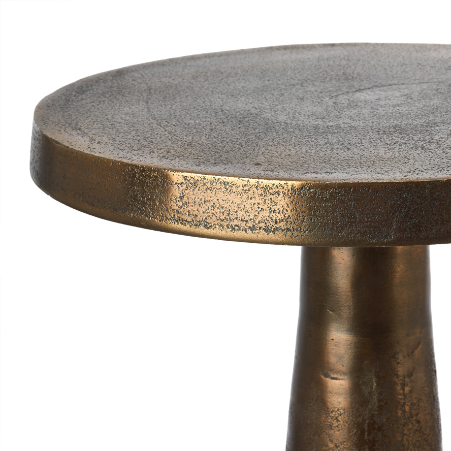 POLS POTTEN Side Table Toot High Antique Brass