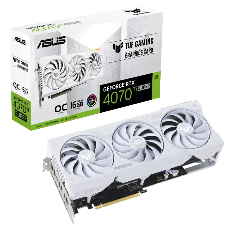 ASUS TUF Gaming GeForce RTX™ 4070 Ti SUPER 16GB GDDR6X White OC Edition