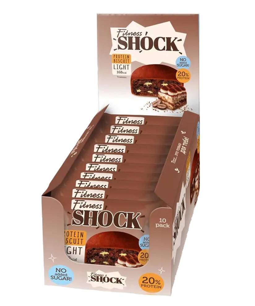 فيتنس شوك - بسكويت بروتين - Fitness Shock Protein Biscuit