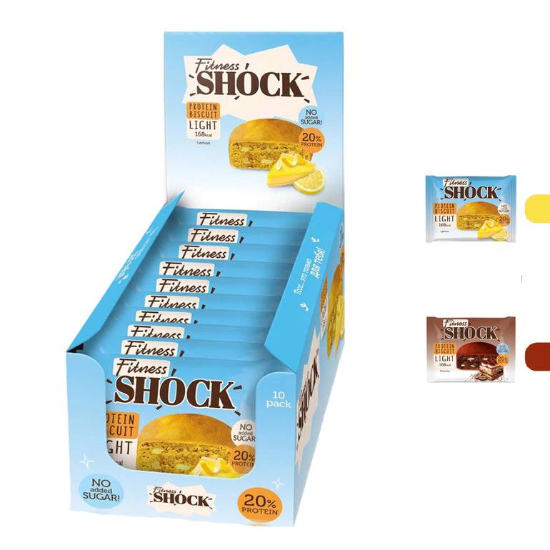 فيتنس شوك - بسكويت بروتين - Fitness Shock Protein Biscuit