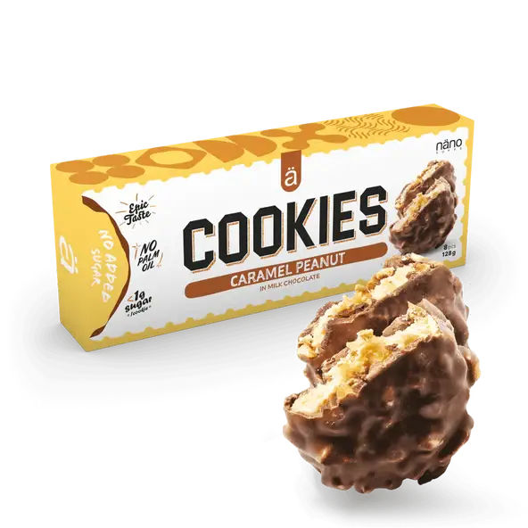 نانو سابس كوكيز بالكراميل والفول السوداني 128 جرام-Nano Supps Cookies ...