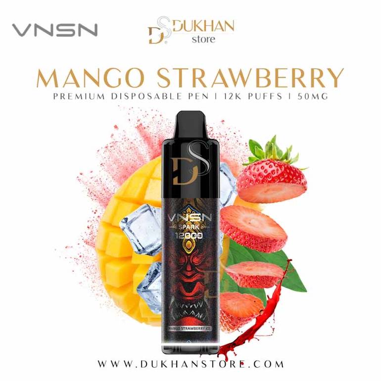 VNSN - SPARK Mango Strawberry Ice Disposable Pen (12K Puffs) 50mg