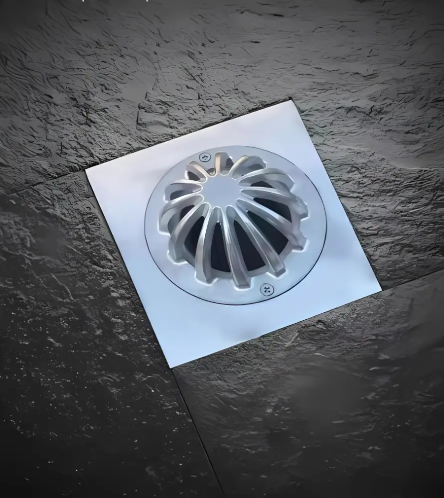 Aluminum Dome Floor Drain 15×15 cm - Shop joyfully with Mazeed