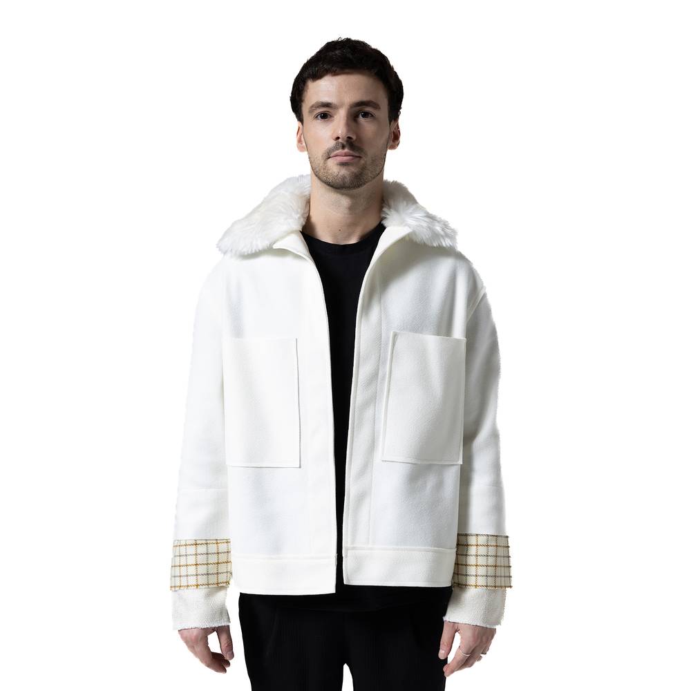 White David Crew Jacket
