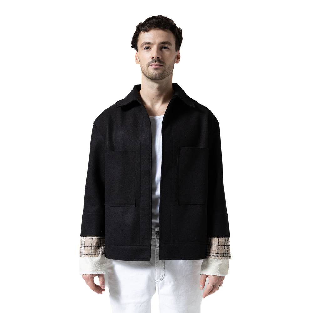 Black David Crew Jacket