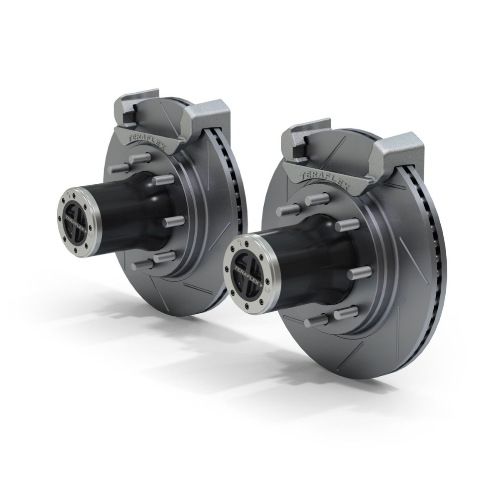 JK: Dana 30/44 Front Axle 8-Lug Locking Hub Conversion Kit w/ Slotted ...