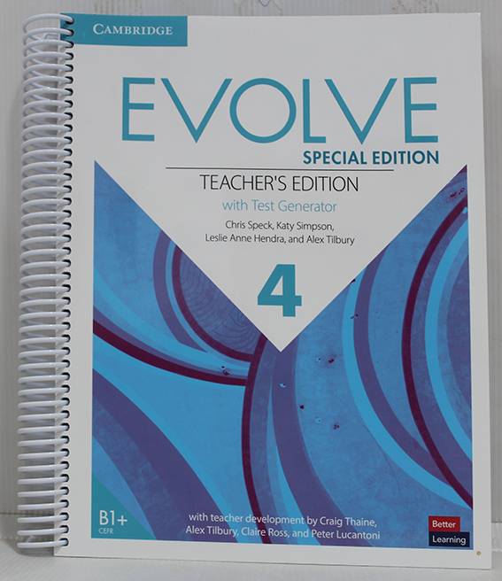 Evolve Special Edition Level 4 Teacher’s Edition with Test Generator