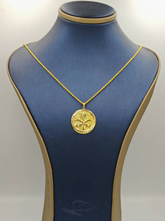 Saudi Logo Necklace 18k عقد شعار السعودية ذهب عيار 18