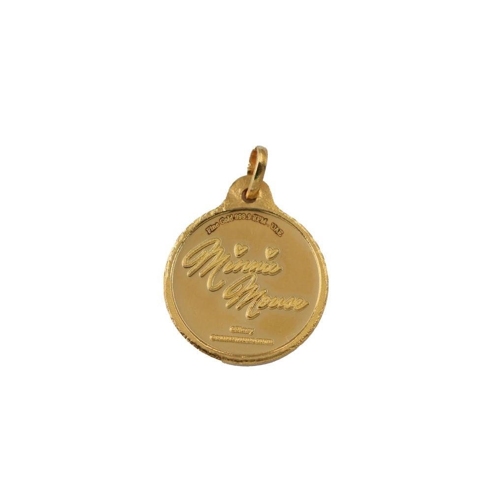 24k Mickey Mouse Gold Pound BTC 4.35g with Pendant - Shop joyfully with ...